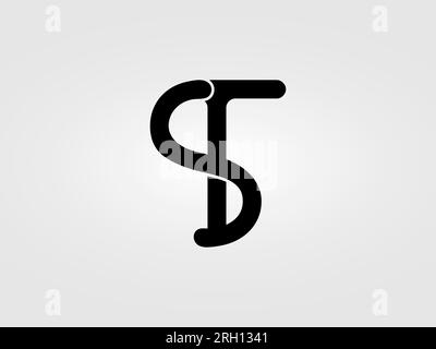 Initial ST letter Logo Design vector Template. Monogram, lettermark ST ...