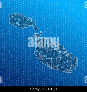 Malta map vector illustration. Global economy. Famous country. Southern ...