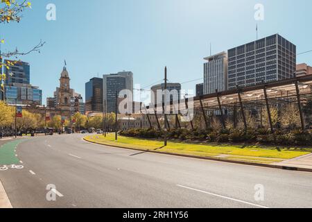 Adelaide, Australia - September 27, 2019: Adelaide city buildings ...