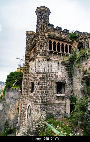 Glimpse of the twentieth-century Villa Ebe, also known as Pizzofalcone ...