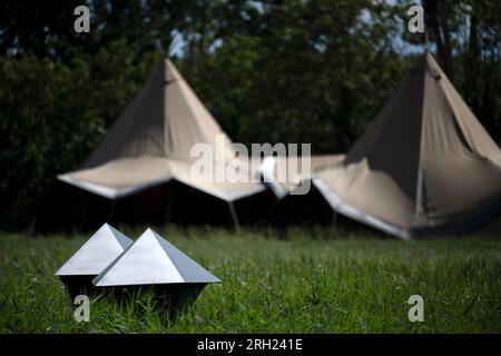 Migrant by Alison Wilding Snape Maltings Suffolk UK Stock Photo - Alamy
