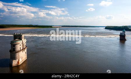 A view of the Intake Tower at the Chain of Rocks Water Works, a crucial ...