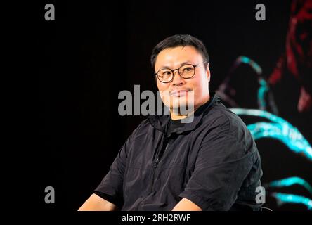 Kang Full, August 3, 2023 : Writer Kang Full attends a press conference ...