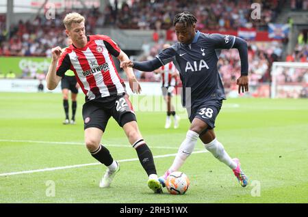 Nathan Collins of Brentford during the Brentford v Tottenham Hotspur ...