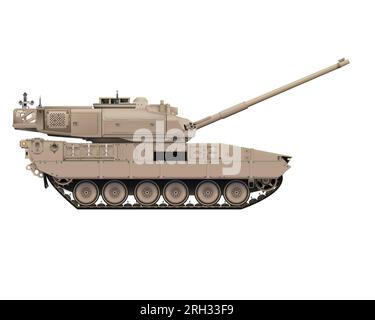 Military vehicle. Battle tank Challenger 2. Military tracked tank. Army ...