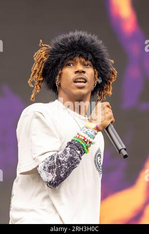 Rapper Midwxst (Edgar Sarratt III) during the Summerfest Music Festival ...
