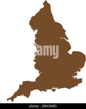 BLACK CMYK color map of ENGLAND Stock Vector Image & Art - Alamy