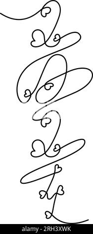 2024 year in single line style. One continuous line drawing. Vector ...