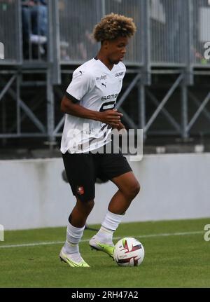 Mathis Lambourde of Stade Rennais during the Amical 2023 between Stade ...