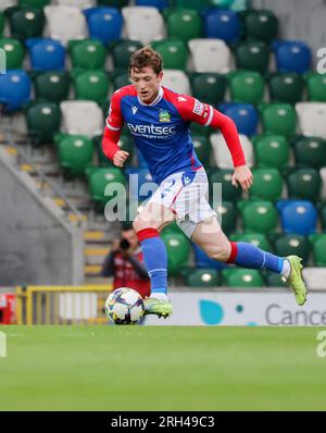 Daniel Finlayson, Linfield FC player with Matthew Shevlin tracking ...