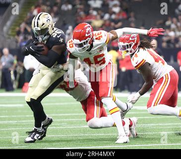 Kansas City Chiefs safety Isaiah Norman catches a ball during NFL ...