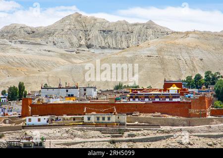 The forbidden Kingdom of Lo Manthang with Monastery, Palace and Village ...