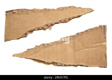 Damaged Box Isolated, Craft Paper Delivery Package, Broken Carton ...