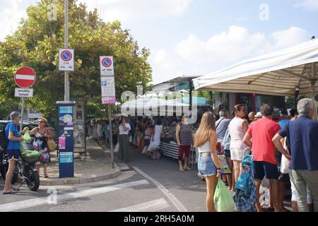 Acciaroli, Pollica, Cilento, Italy - monday market Stock Photo - Alamy