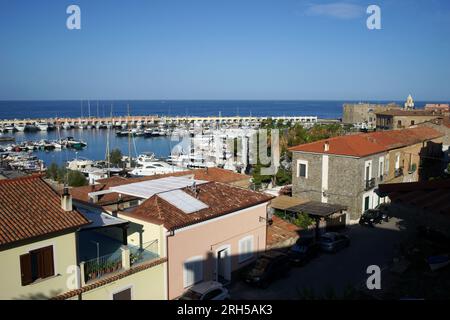 Citiscape of Acciaroli, Pollica, Cilento, Italy - port Stock Photo - Alamy