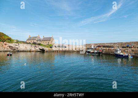 The picturesque Cove Harbour in Scotland Stock Photo - Alamy