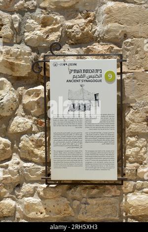 The old synagogue in the Druz-Arab village of Peki'in in the Upper ...