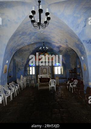 The old synagogue in the Druz-Arab village of Peki'in in the Upper ...