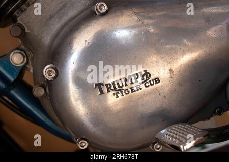 Motorcycles Parts, Triumph Tiger Cub Stock Photo - Alamy