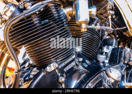 Motorcycles Parts, Vincent, Black Shadow Engine Stock Photo - Alamy