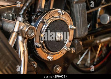 Motorcycles Parts, Vincent, Black Shadow Engine Stock Photo - Alamy