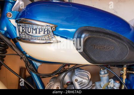 Motorcycles Parts, Triumph Tiger Cub Engine Stock Photo - Alamy