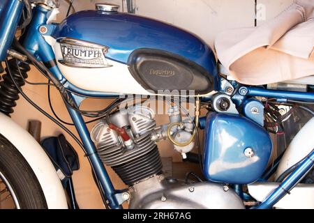 Motorcycles Parts, Triumph Tiger Cub Engine Stock Photo - Alamy