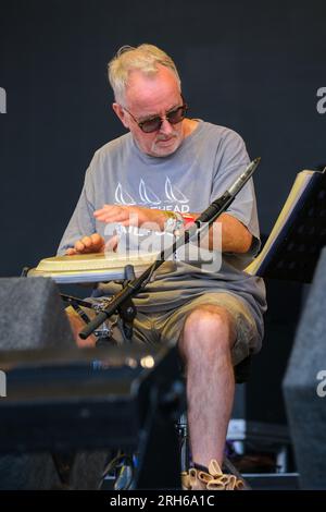 Dave Mattacks performing at Fairports Cropredy Convention. August 12 ...