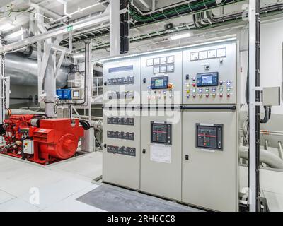 incredible photo of the engine room of a ship/submarine/cargo ship ...