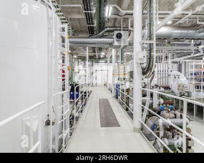 incredible photo of the engine room of a ship/submarine/cargo ship ...