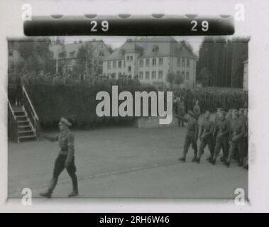 SS Photographer, Heiss (1943) Unit and soldiers in barracks, visit by ...