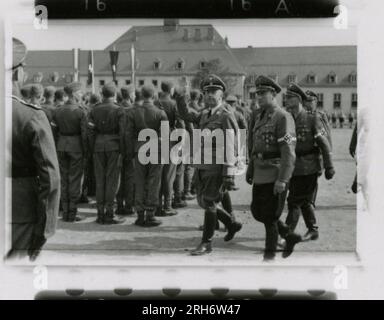 SS Photographer, Heiss (1943) Unit and soldiers in barracks, visit by ...