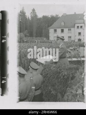 SS Photographer, Heiss (1943) Unit and soldiers in barracks, visit by ...