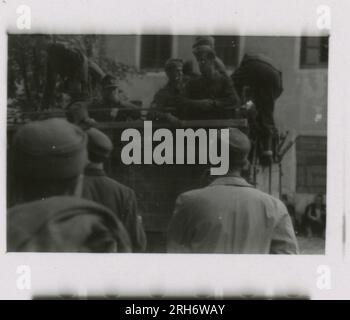 SS Photographer, Heiss (1943) Unit and soldiers in barracks, visit by ...
