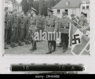 SS Photographer, Heiss (1943) Unit and soldiers in barracks, visit by ...
