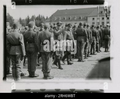SS Photographer, Heiss (1943) Unit and soldiers in barracks, visit by ...