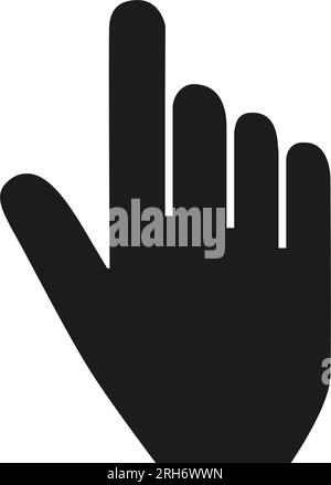 Vector illustration of a hand cursor selecting checkboxes on a linear ...