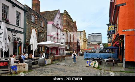 King street, Bristol pubs and bars, UK Stock Photo - Alamy