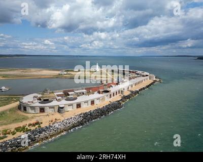 Hurst Castle Hampshire UK drone,aerial Stock Photo - Alamy