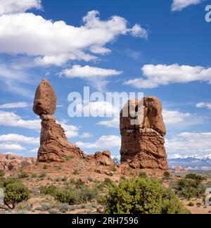 Balanced Rock, an iconic natural formation, photographed in 1929 ...