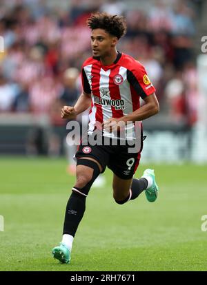Kevin Schade of Brentford during the Brentford v Tottenham Hotspur ...