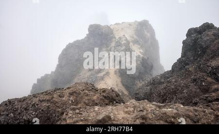 Ruminahui Volcano summit, Cotopaxi National Park, Avenue of Volcanoes ...