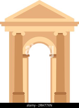 Ancient roman arch drawing architectural monument concept Stock Vector ...