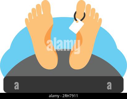 Dead man tag morgue icon, icon cartoon Stock Vector Image & Art - Alamy