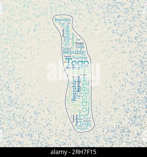 map of Togo and location on Africa map. Vector illustration Stock ...