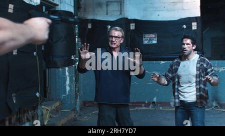 CASTLE FALLS, from left: Scott Adkins, Dolph Lundgren, 2021. © Shout ...