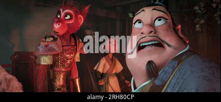 THE MONKEY KING, from left: Lin (voice: Jolie Hoang-Rappaport), Monkey ...