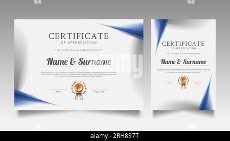 Certificate template. Colorful geometric diploma design. For flyer ...