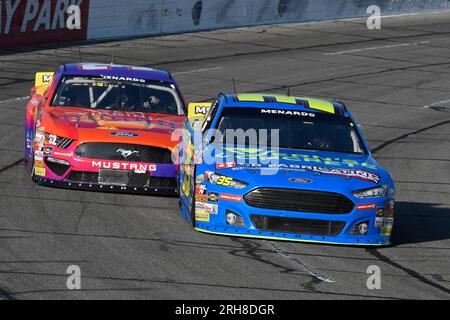 INDIANAPOLIS, IN - AUGUST 11: Greg Van Alst (35) Ford Fusion passes ...