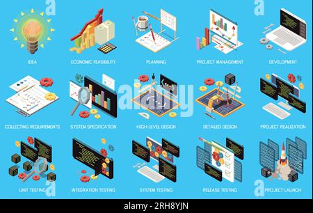 Software architecture process infographic chart design template Stock ...